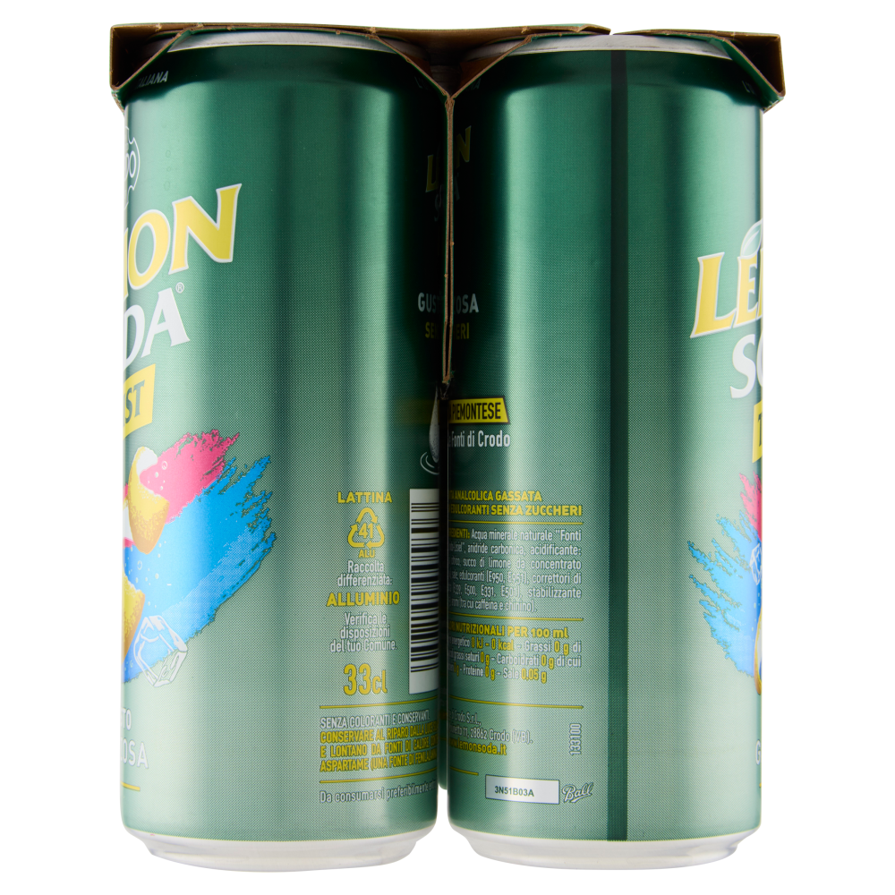 Lemonsoda Twist Gusto Gazzosa 4 x 33 CL | Carrefour