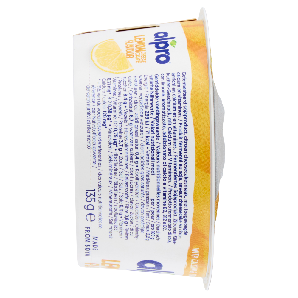 Alpro Alternativa Vegetale allo Yogurt, Gusto Lemon Cheesecake, Fonte di Calcio,Basso in grassi ...