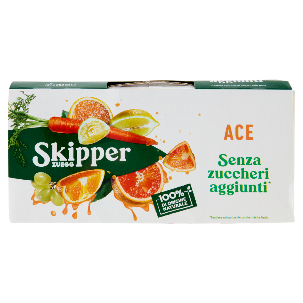 Zuegg Skipper ACE Senza zuccheri aggiunti* 3 x 200 ml | Carrefour