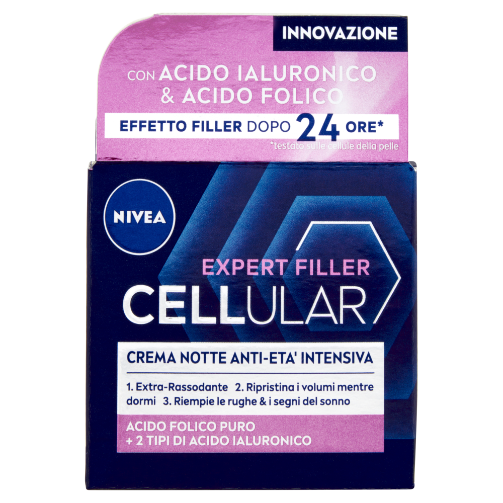 Nivea Cellular Expert Filler Crema Notte Anti-Età Intensiva 50 ml ...
