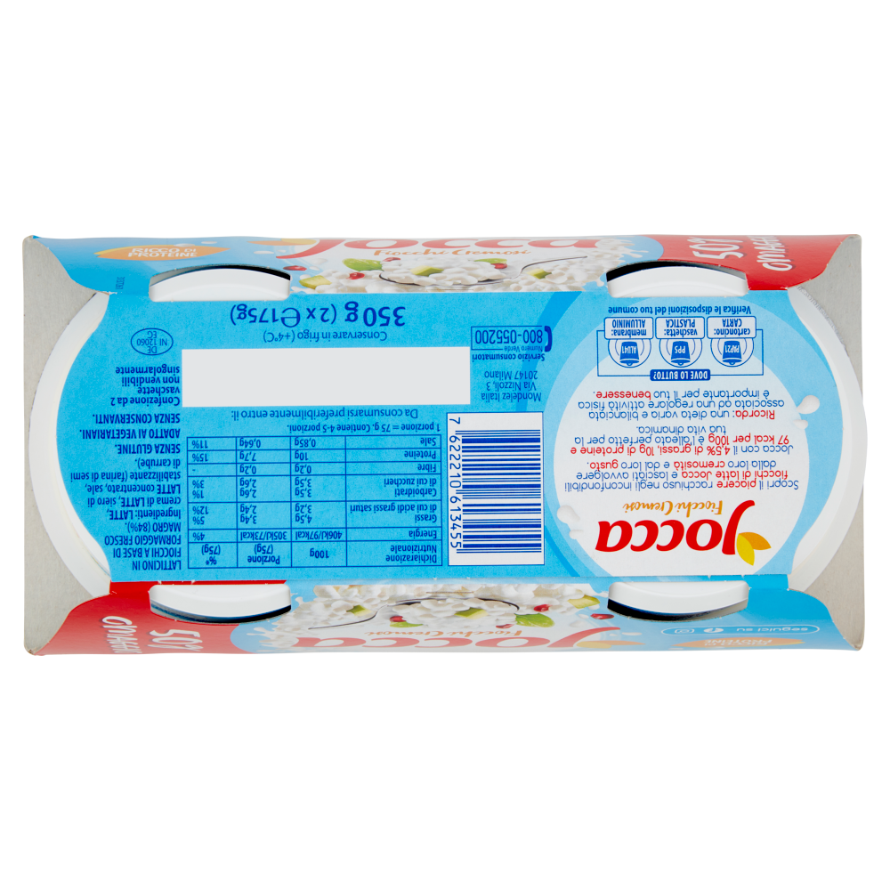 Jocca fiocchi di latte a base di formaggio fresco magro - 2 x 175 g ...
