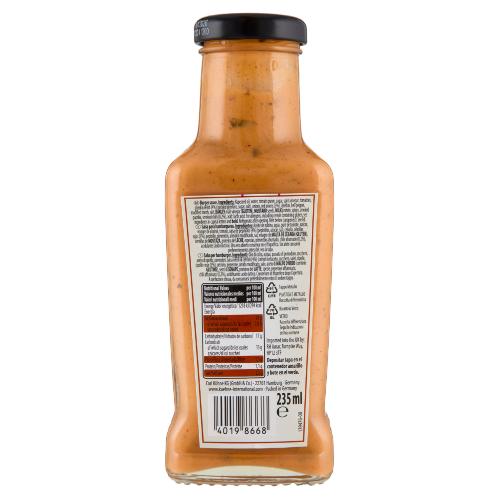 Kühne Made for Meat Chipotle Burger Style 235 ml | Carrefour