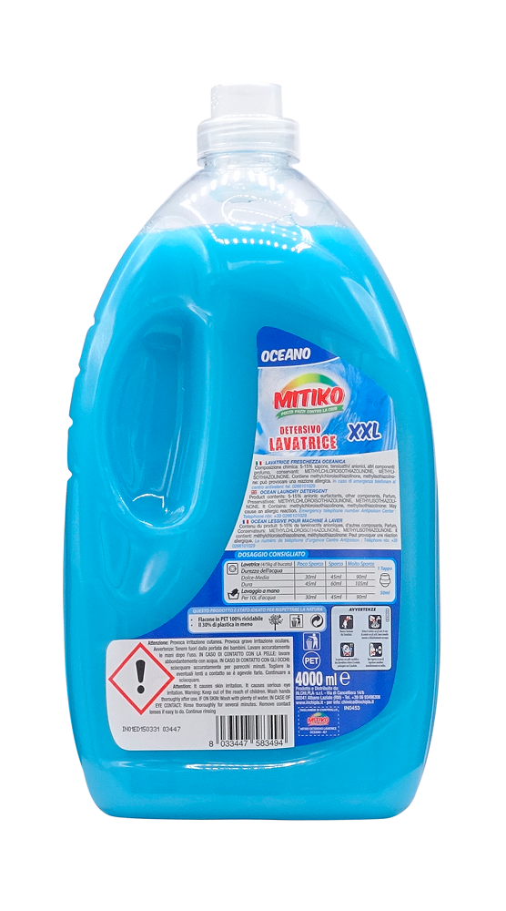 Mitiko Detersivo Lavatrice Oceano XXL 4 L | Carrefour