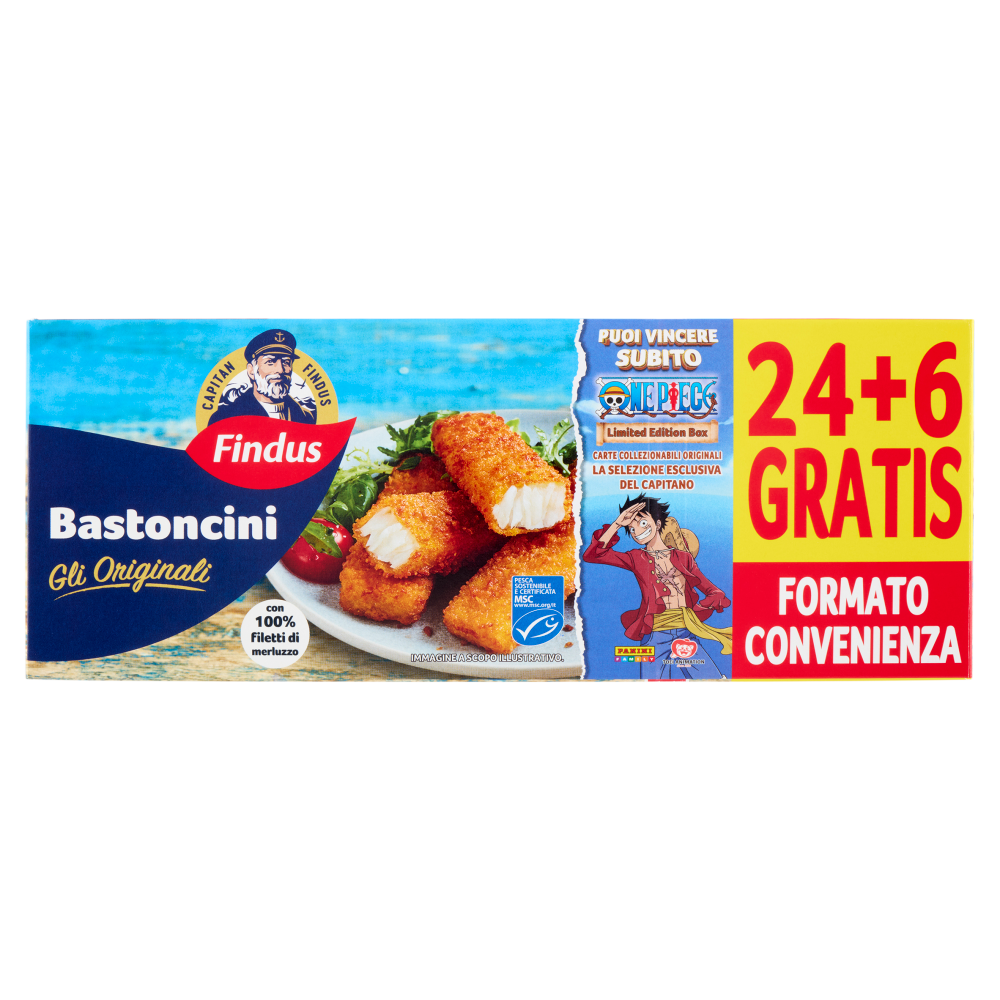 Capitan Findus 30 Bastoncini con 100% Filetti di Merluzzo 750 g | Carrefour
