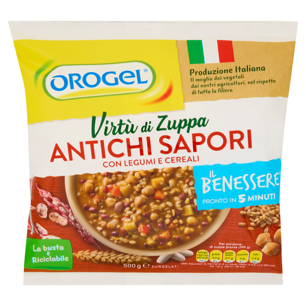 Orogel Il Benessere Virtù di Zuppa Antichi Sapori con Legumi e Cereali ...