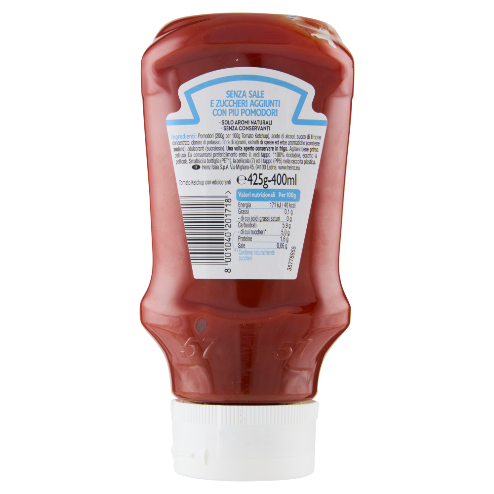 Heinz Ketchup Zero Sale e Zuccheri Aggiunti 425 g | Carrefour