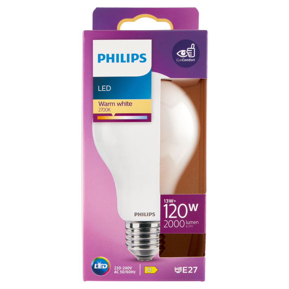 Philips Led goccia vetro 120W E27 2700K | Carrefour