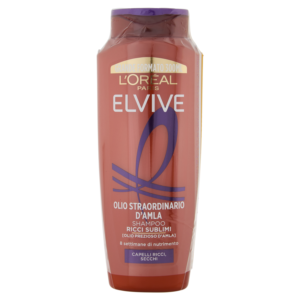Elvive Olio Straordinario d'Amla Shampoo Ricci Sublimi, per Capelli ...