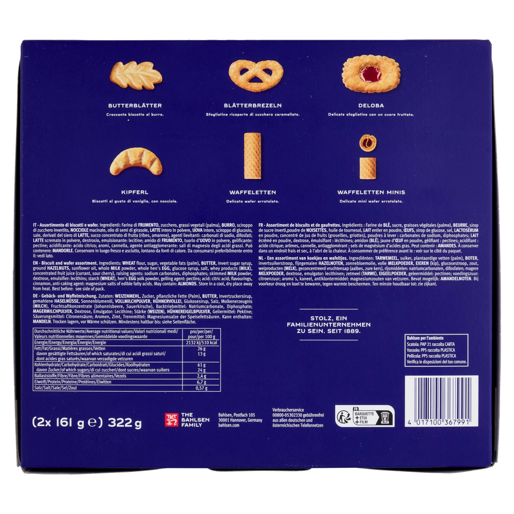 Bahlsen Caroline Collection 2 x 161 g | Carrefour