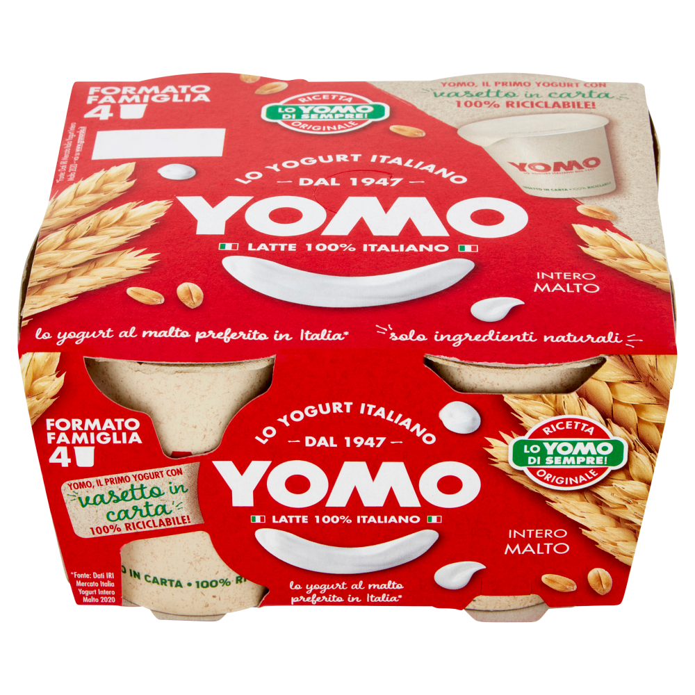 Yomo Yogurt Intero con Malto 4 x 125 g | Carrefour