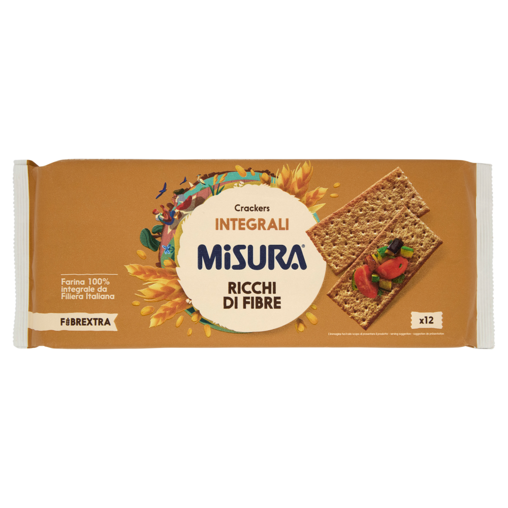 Misura Fibrextra Crackers Integrali 385 g | Carrefour