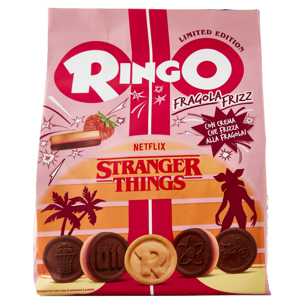 Ringo Special Edition Fragola Frizz Biscotti Farciti con Crema alla ...