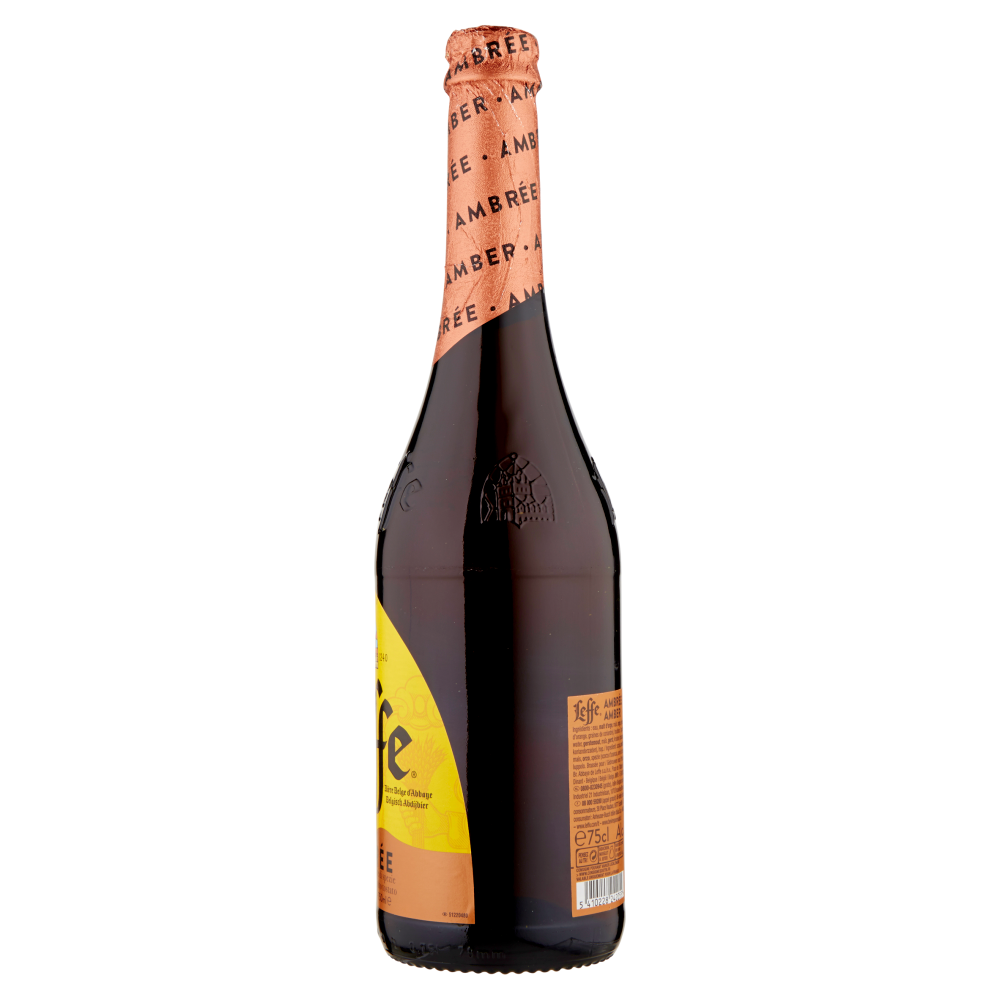 LEFFE AMBRÈE Birra ambrata belga d'abbazia doppio malto bottiglia 75cl ...