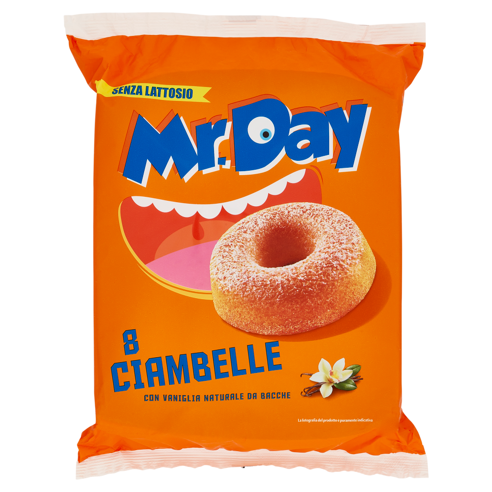 Mr.Day 8 Ciambelle con Vaniglia Naturale da Bacche 8 x 40 g | Carrefour