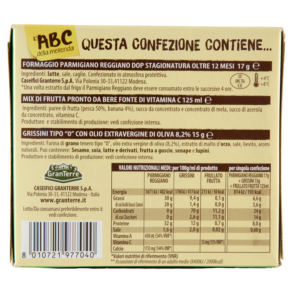 Parmareggio l'ABC della merenda con Parmigiano Reggiano | Carrefour