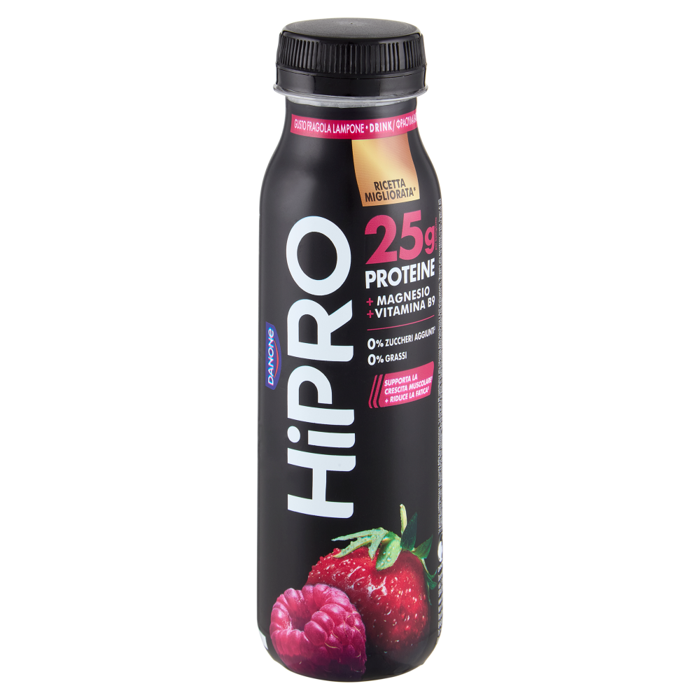 HiPRO Drink, 25g di Proteine, Senza Grassi, Fragola e Lampone, Edizione ...
