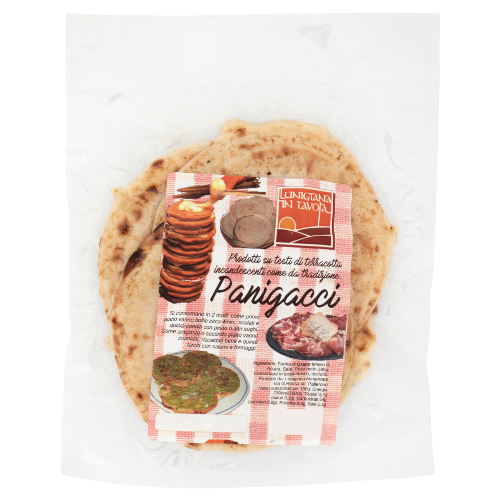 Lunigiana in Tavola Panigacci 190 g | Carrefour