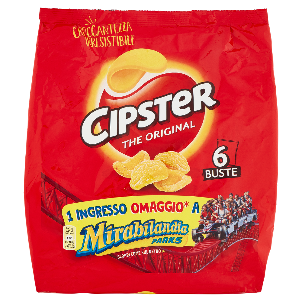 Cipster The Original Chips di Patate 6 Bustine - 132g | Carrefour
