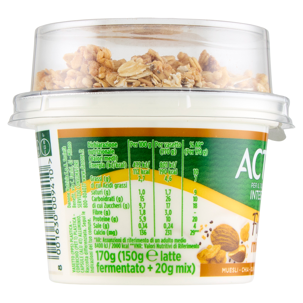 ACTIVIA Mix&Go con Probiotico Bifidus, Yogurt con Mandorle, Muesli ...