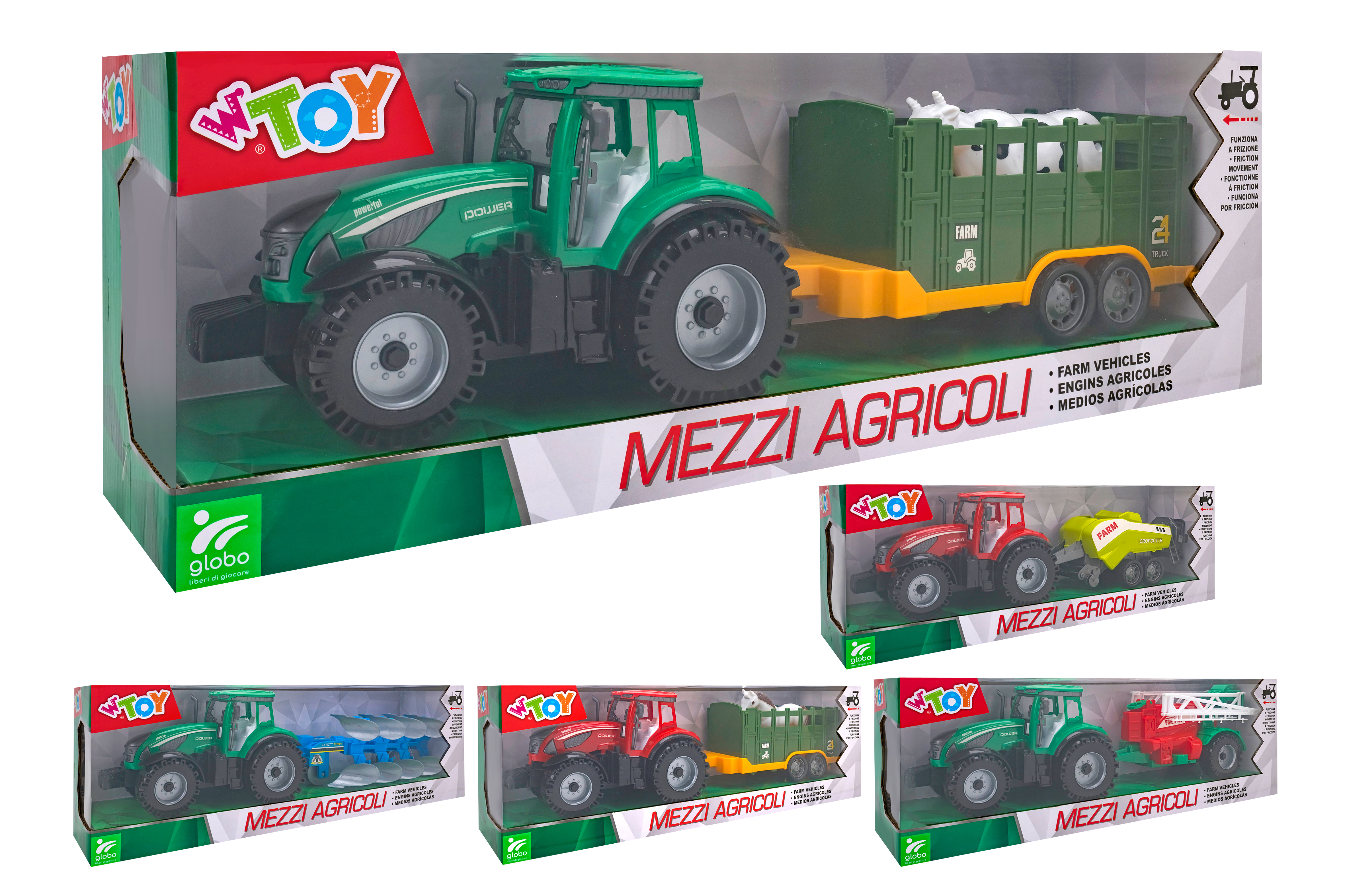 W'Toy Trattore con Rimorchio, 5 assortiti | Carrefour