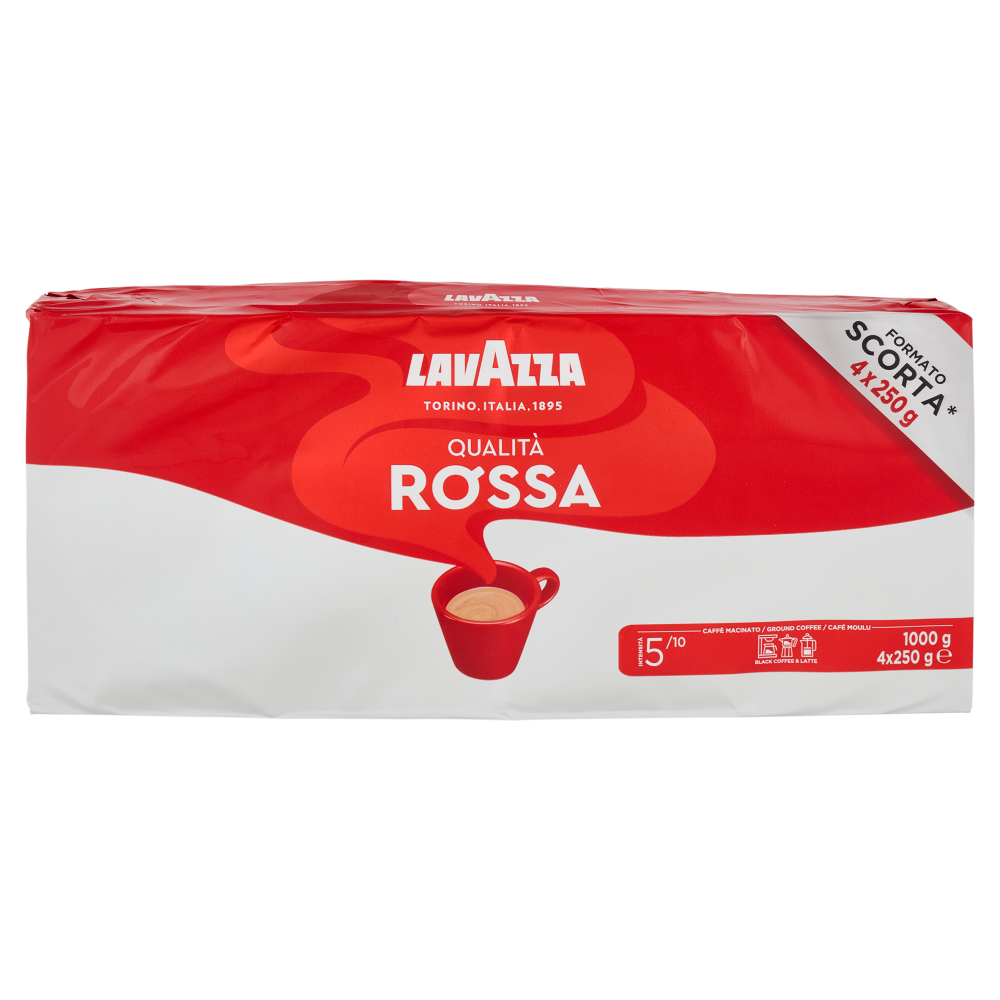 Lavazza Qualità Rossa Caffè Macinato 4 x 250 g | Carrefour