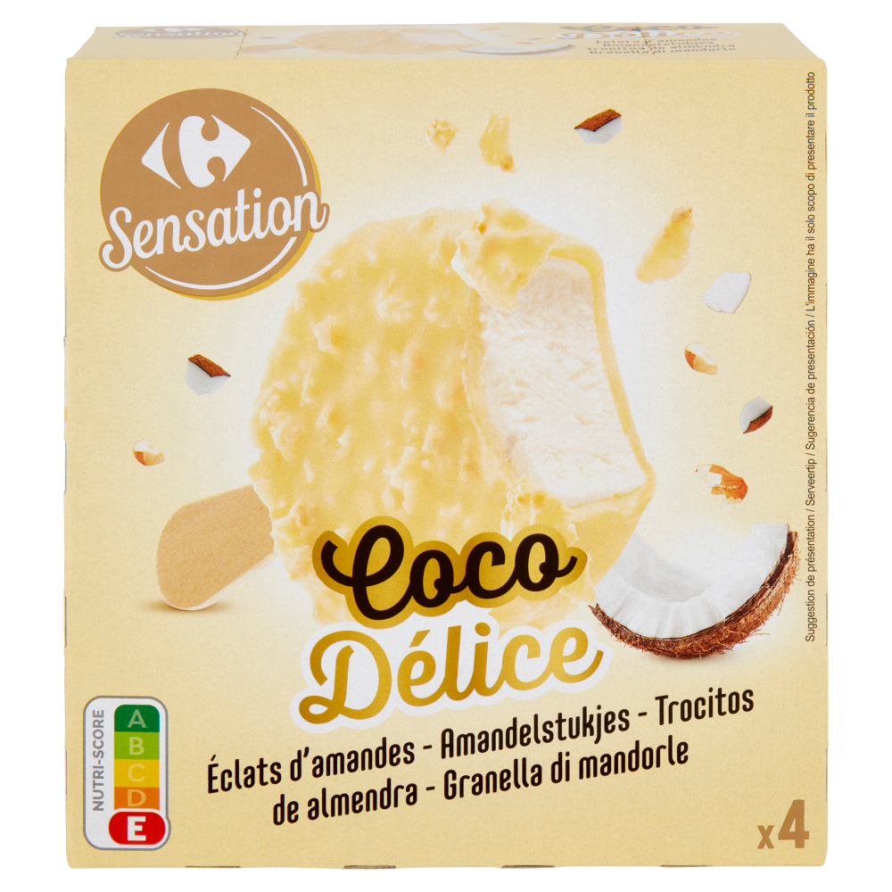 Carrefour Sensation Coco Délice 4 Gelati 202 g | Carrefour