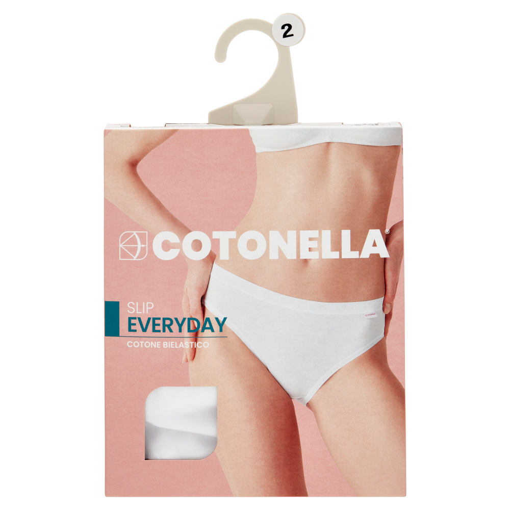 Cotonella Slip Everyday Cotone Bielastico Tg. 2/S Bianco Art. AD739 1 pz | Carrefour