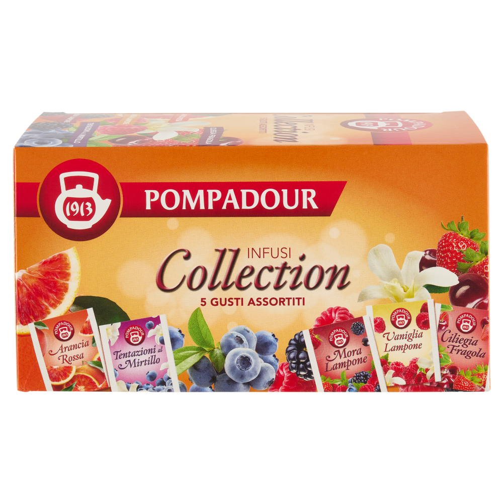 Pompadour Infusi Collection 5 Gusti Assortiti 25 x 2,75 g | Carrefour