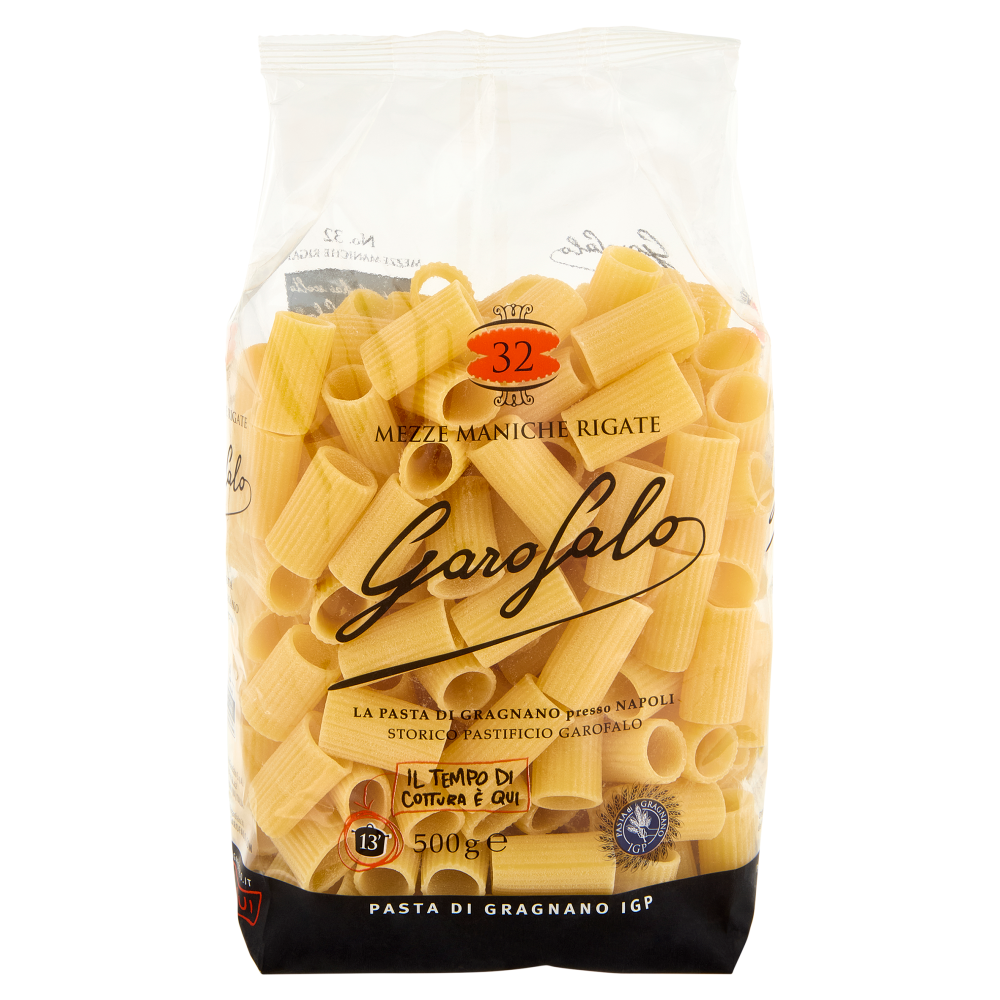 Garofalo Mezze Maniche Rigate 32 Pasta di Gragnano IGP 500 g | Carrefour