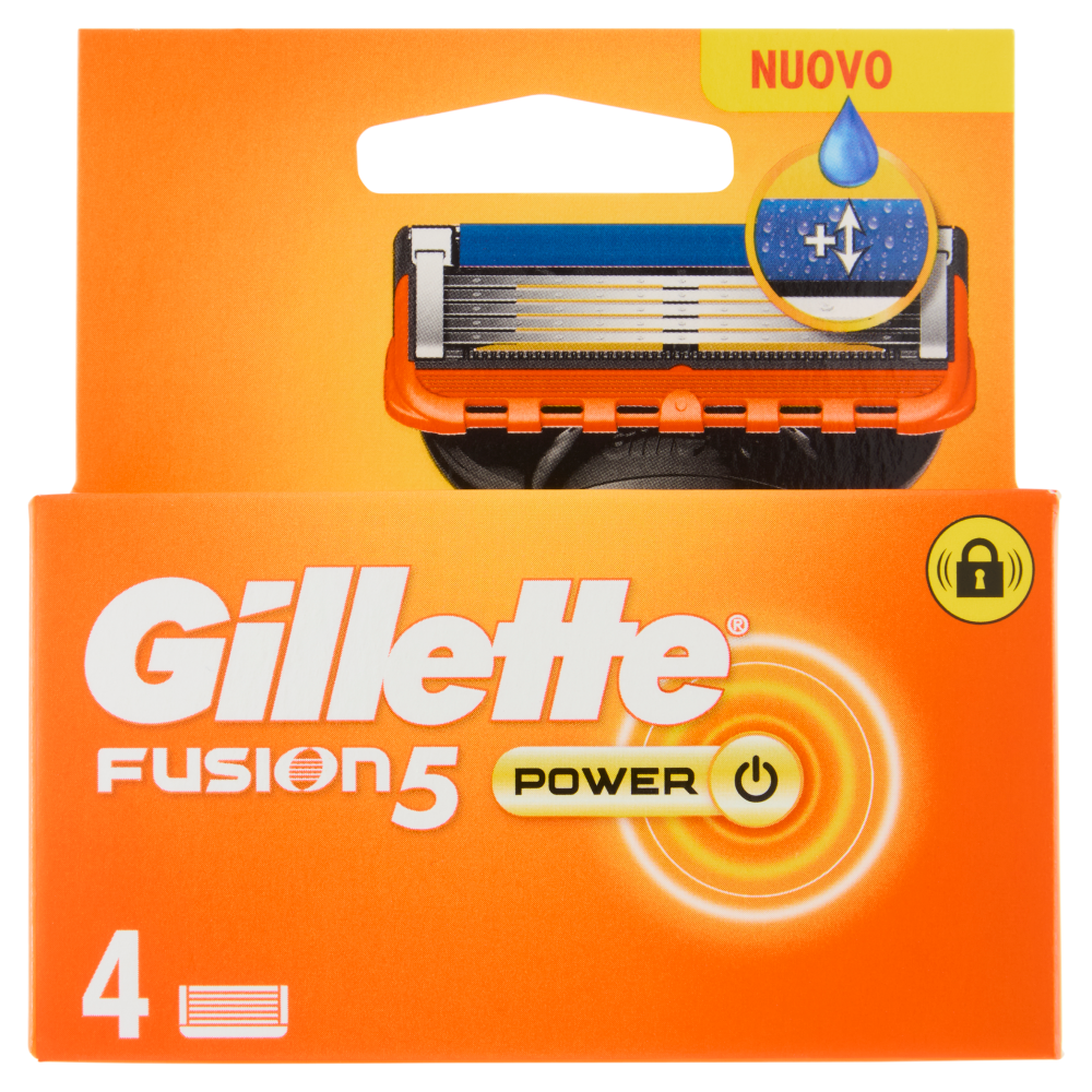 Gillette Lamette Rasoi Uomo Fusion5 Power per Rasoio a 5 Lame ...
