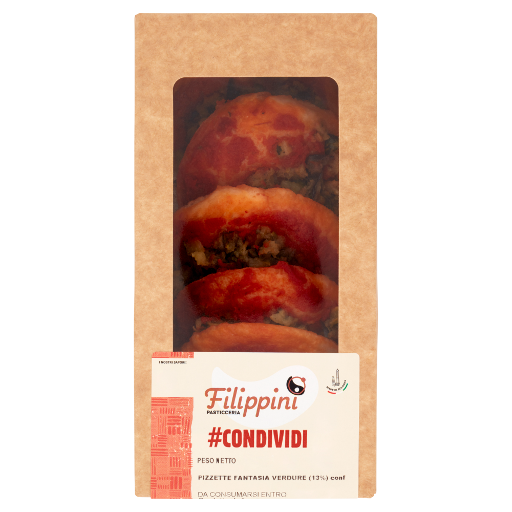 Pasticceria Filippini Pizzette Fantasie Verdure (13%) conf 240 g ...