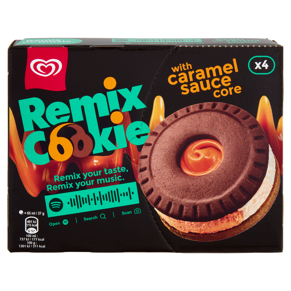 Algida Remix Cookie 4 x 37 g | Carrefour