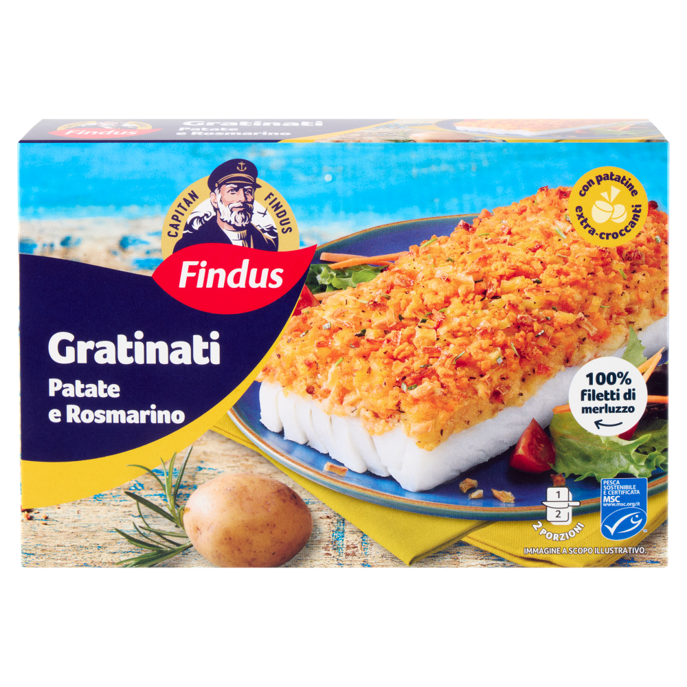 Findus Gratinati Merluzzo Patate e Rosmarino | Carrefour