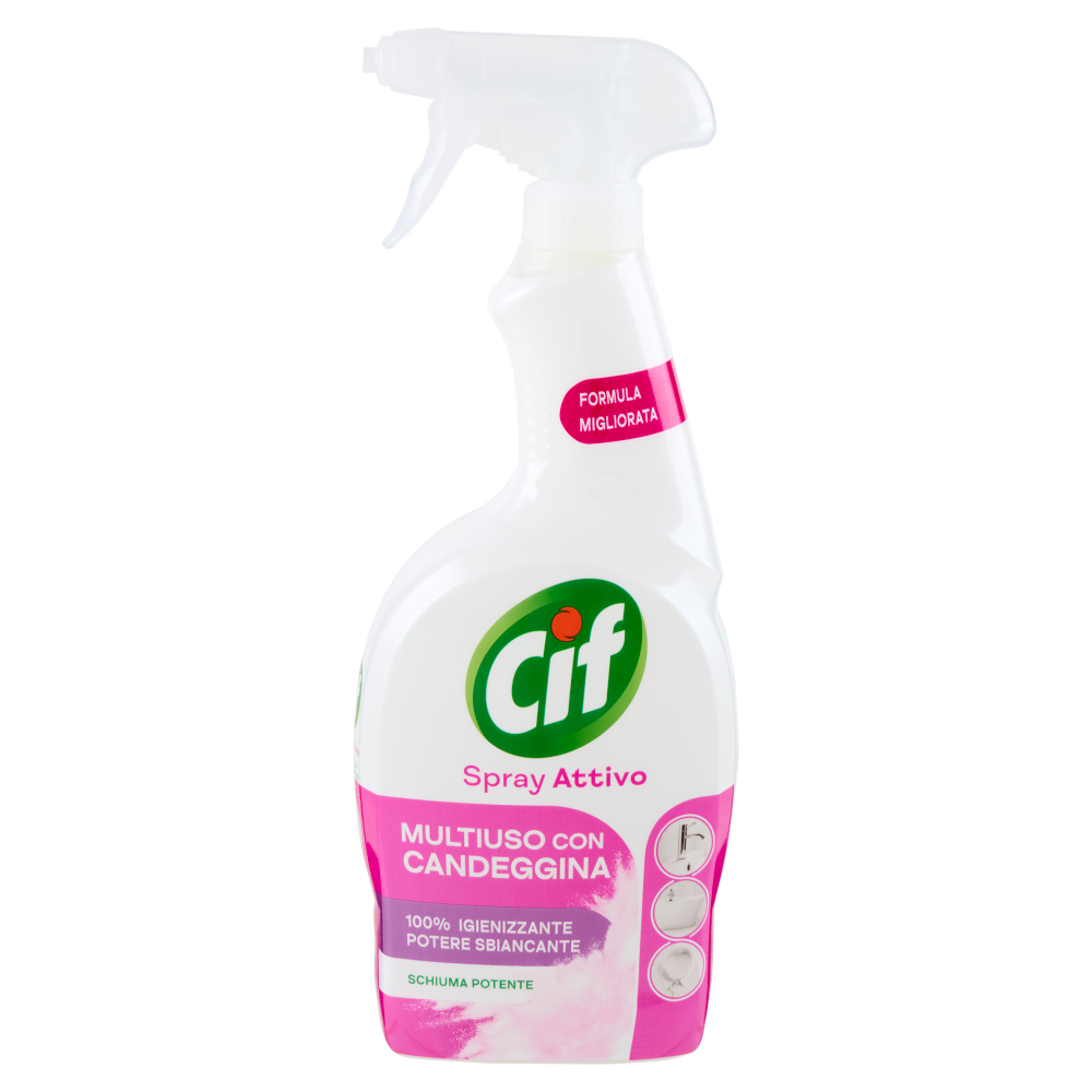 Cif Spray Attivo Multiuso con Candeggina 650 ml | Carrefour