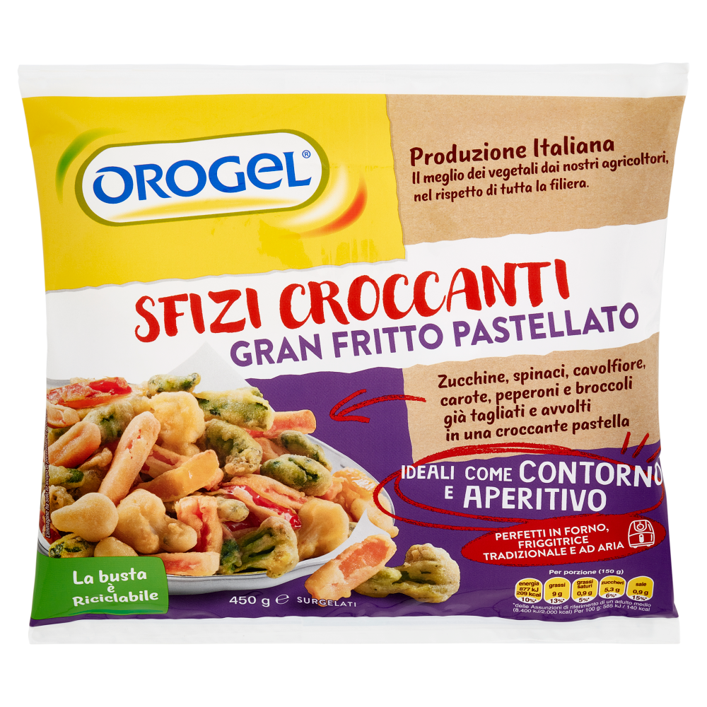 Orogel La Cucina Italiana Gran Fritto Pastellato Surgelati 450 g ...