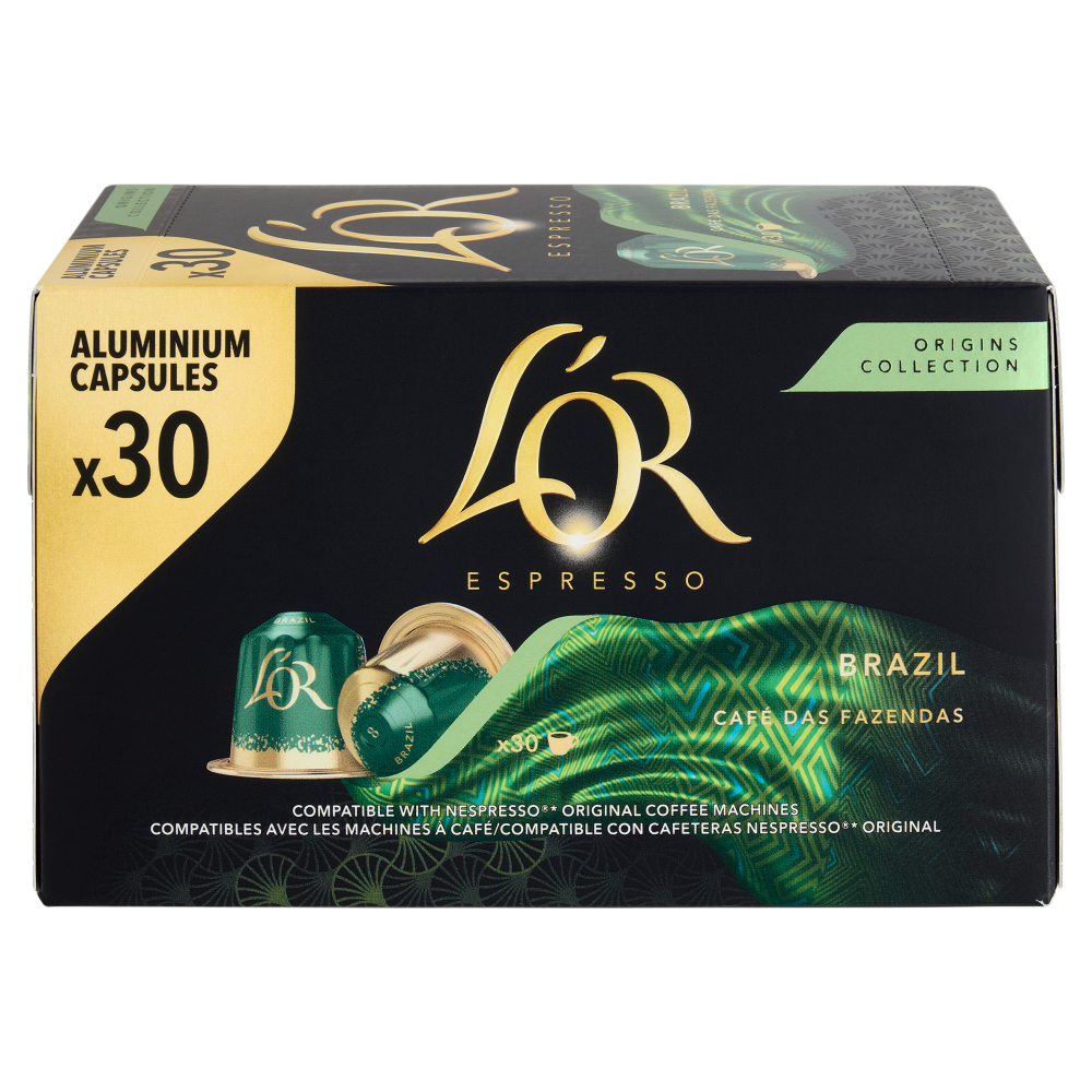 L'OR Brazil 8- 30 Capsule Caffè Compatibili con Macchine Nespresso ...
