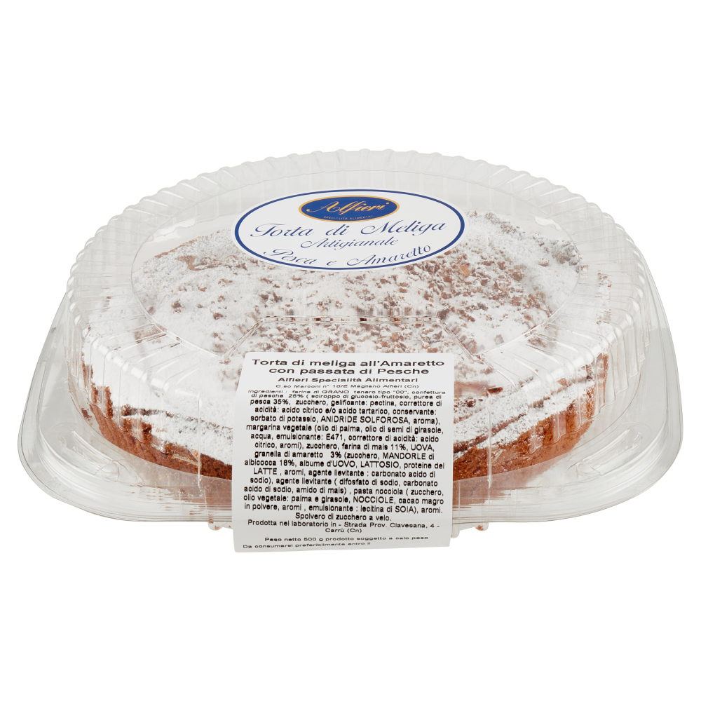 Torta di Meliga Artigianale Pesca e Amaretto 500 g | Carrefour