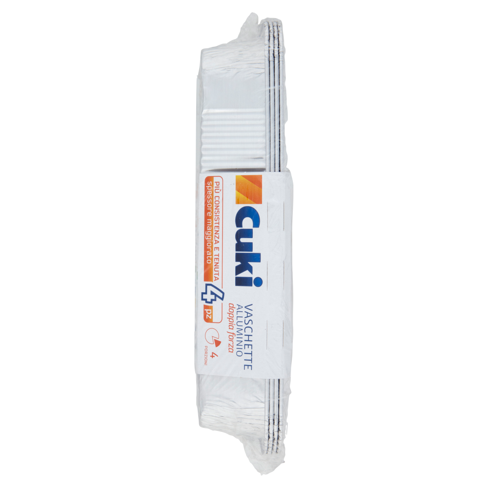 Cuki Cuoce Vaschette Alluminio doppia forza 4 Porzioni 4 pz | Carrefour