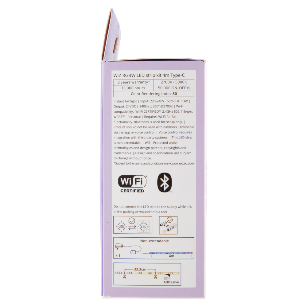 Wiz RGBW Smart Led Strip kit 4 M Type-C | Carrefour
