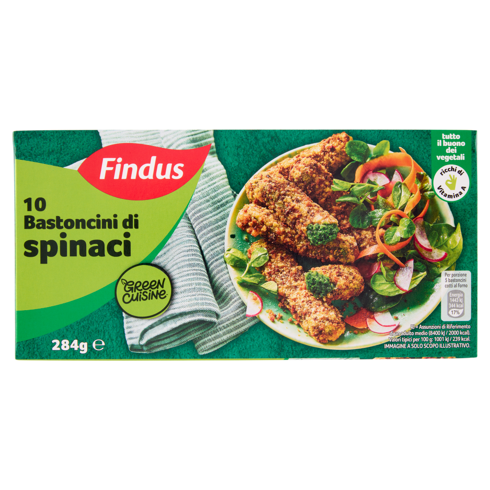 Findus Green Cuisine 10 Bastoncini di Spinaci 284 g | Carrefour