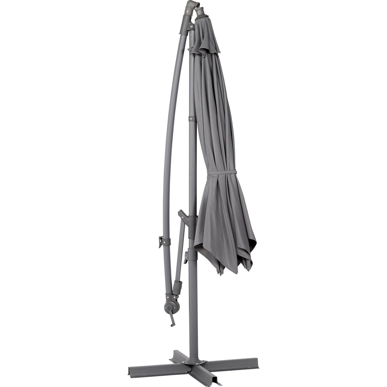 Hyba Ombrellone Braccio 3MT Grigio