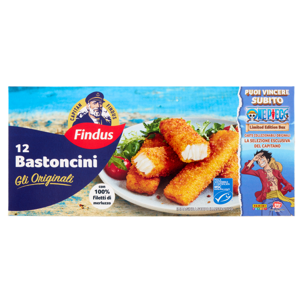 Capitan Findus 12 Bastoncini con 100% Filetti di Merluzzo 300 g | Carrefour