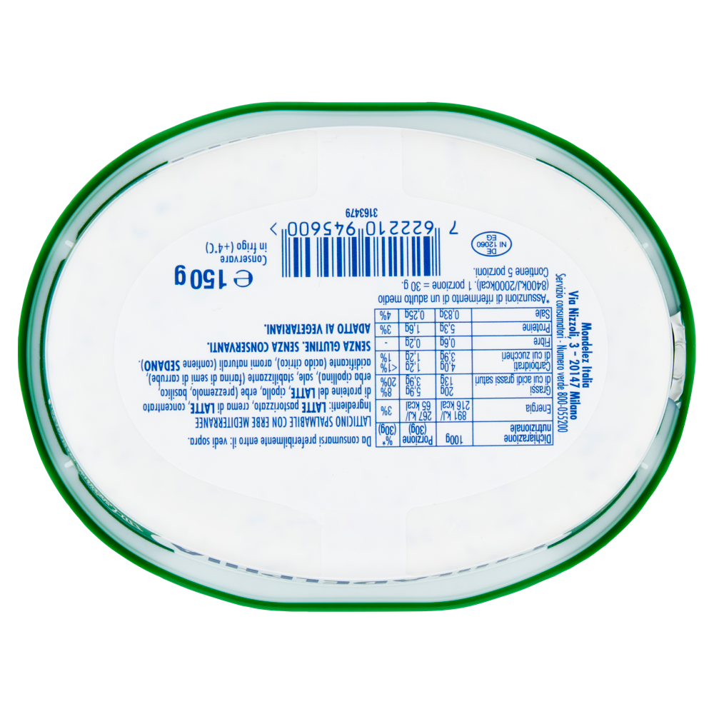 Philadelphia formaggio fresco spalmabile con Erbe Mediterranee - 150 g ...