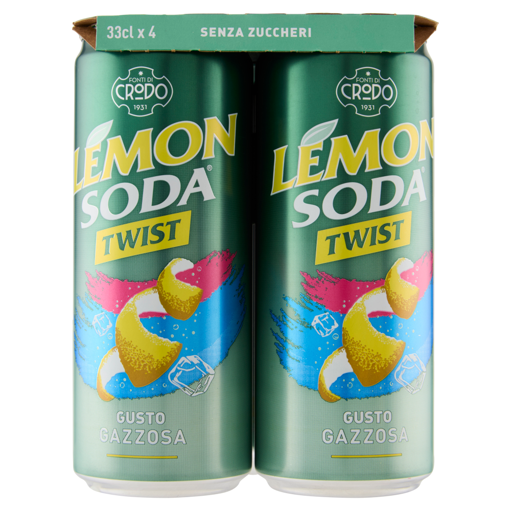 Lemonsoda Twist Gusto Gazzosa 4 x 33 CL | Carrefour