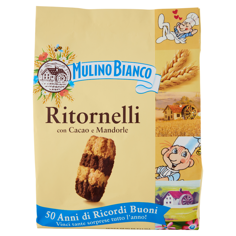 Mulino Bianco Ritornelli Biscotti con Cacao e Mandorle 700g | Carrefour