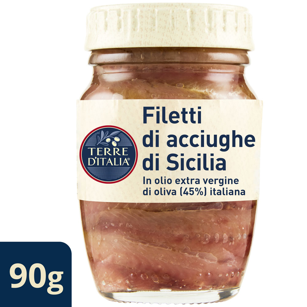 Terre d'Italia Filetti di acciughe di Sicilia in olio extra vergine di ...