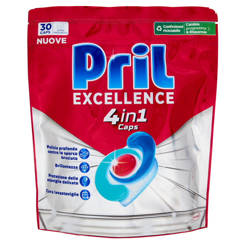 PRIL Excellence 4in1 Caps 30pz (543g) | Carrefour