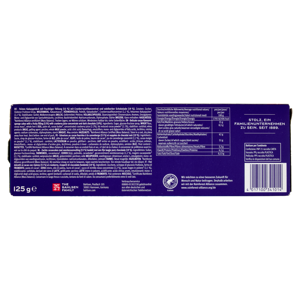 Bahlsen Messino Cranberry 125 g | Carrefour