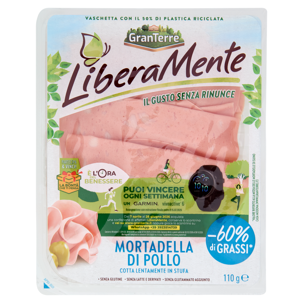 GranTerre LiberaMente Mortadella di Pollo 110 g | Carrefour