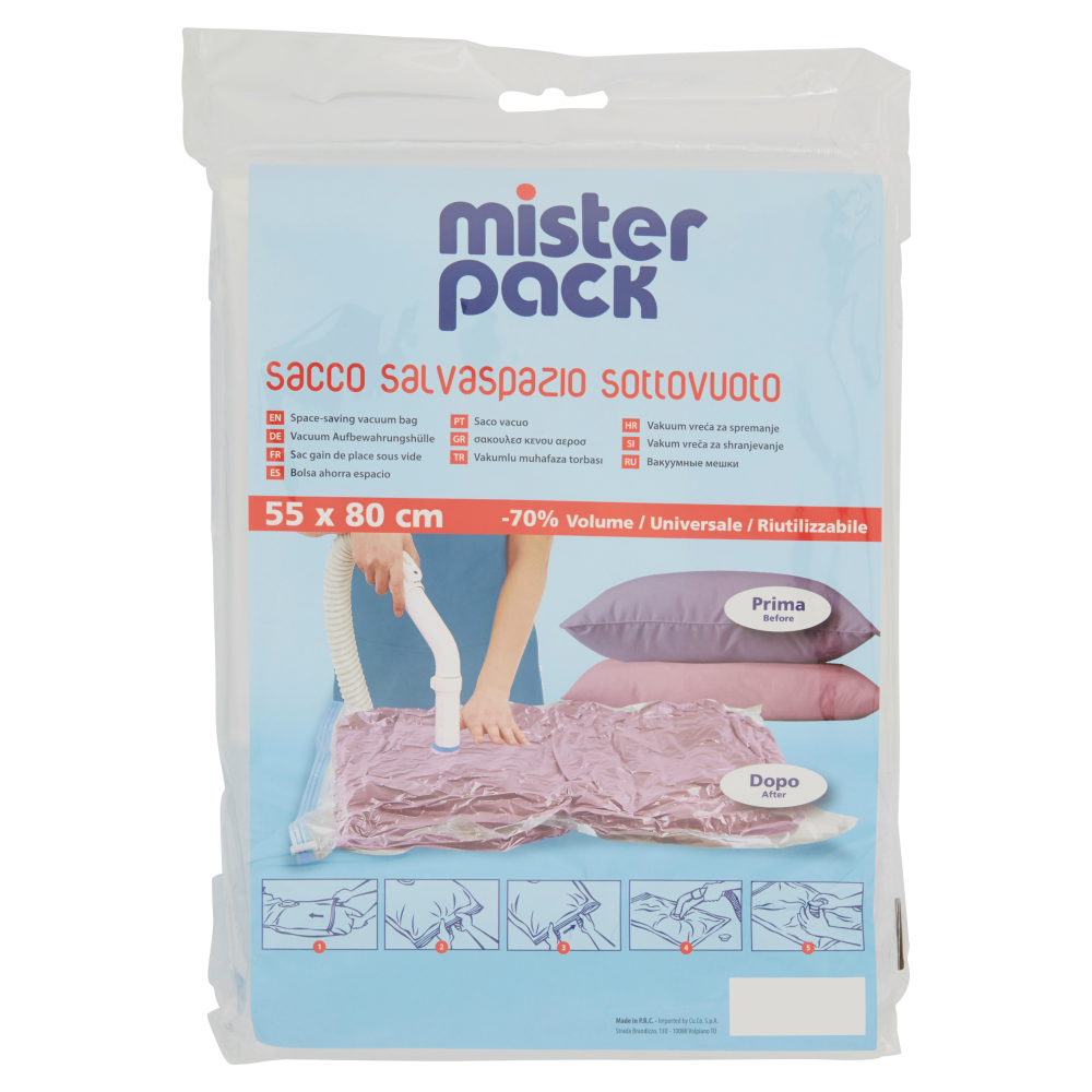 mister pack sacco salvaspazio sottovuoto 55x80 cm: prezzi e offerte ...